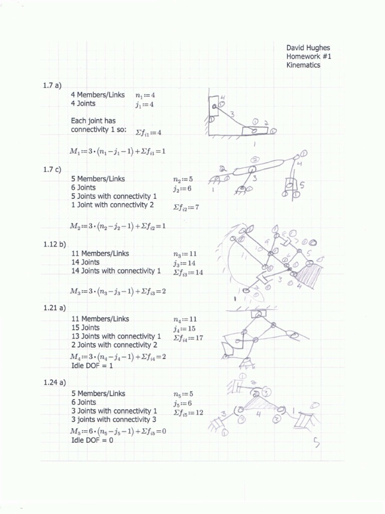 Kinematics Chapter 1 | PDF | Machines | Kinematics