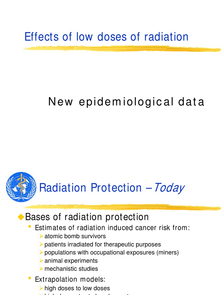 Effects of Low Dose Radiation | PDF | Absorbed Dose | Dosimetry