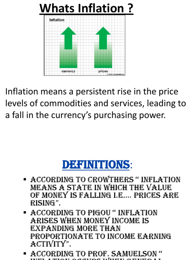 Inflation Means A Persistent Rise in The Price Levels of Commodities ...