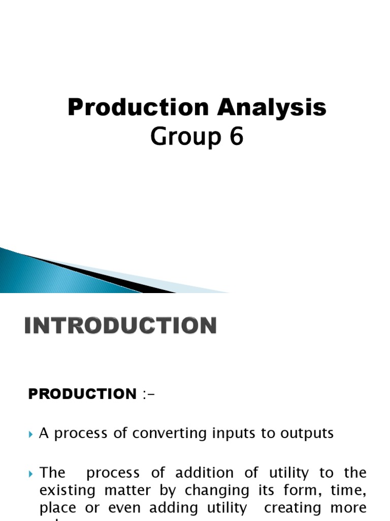 An Analysis of Production Factors, Functions, and Economies of Scale ...