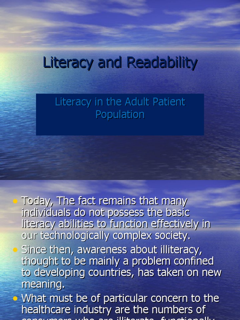 Literacy and Readability | PDF | Literacy | Reading (Process)