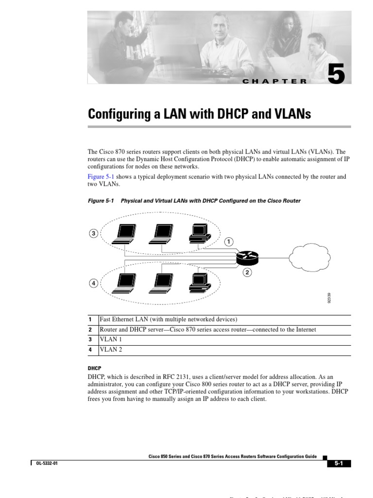 Configuring A Lan With DHCP and Vlans: Figure 5-1 | Download Free PDF ...