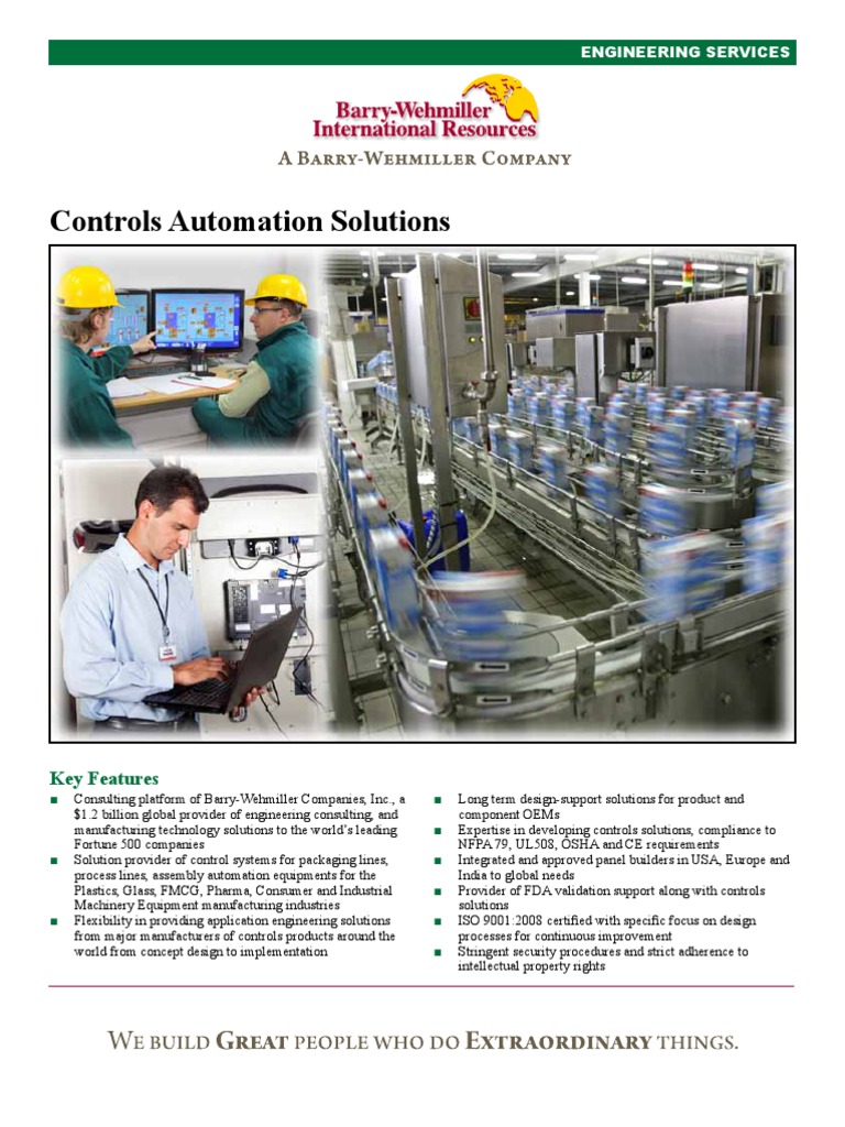 Controls Automation Solutions: Key Features | PDF | Automation ...