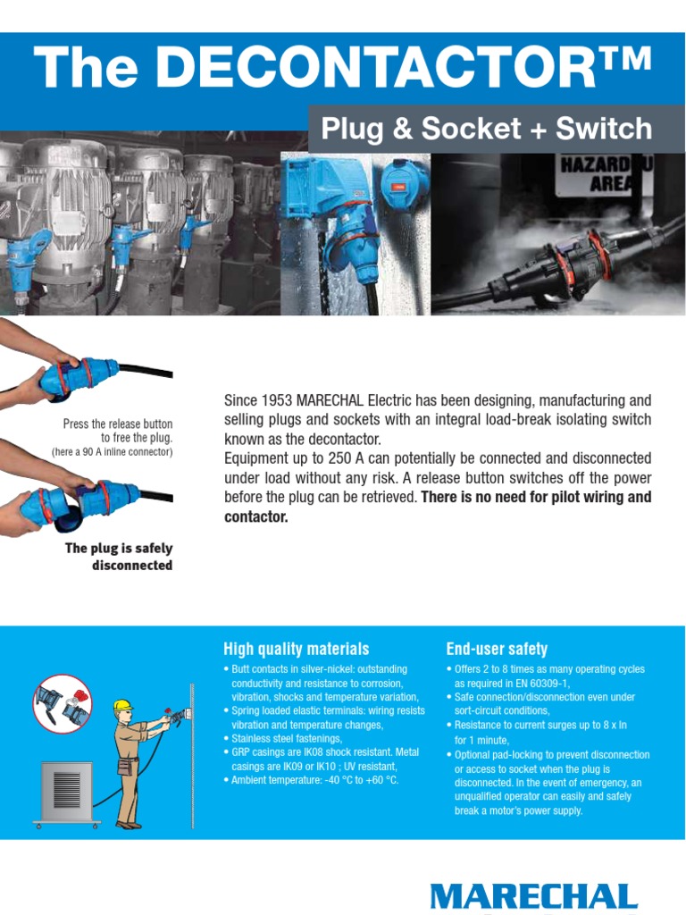 Marechal Decontactors Plug and Socket Switch | PDF | Electrical ...