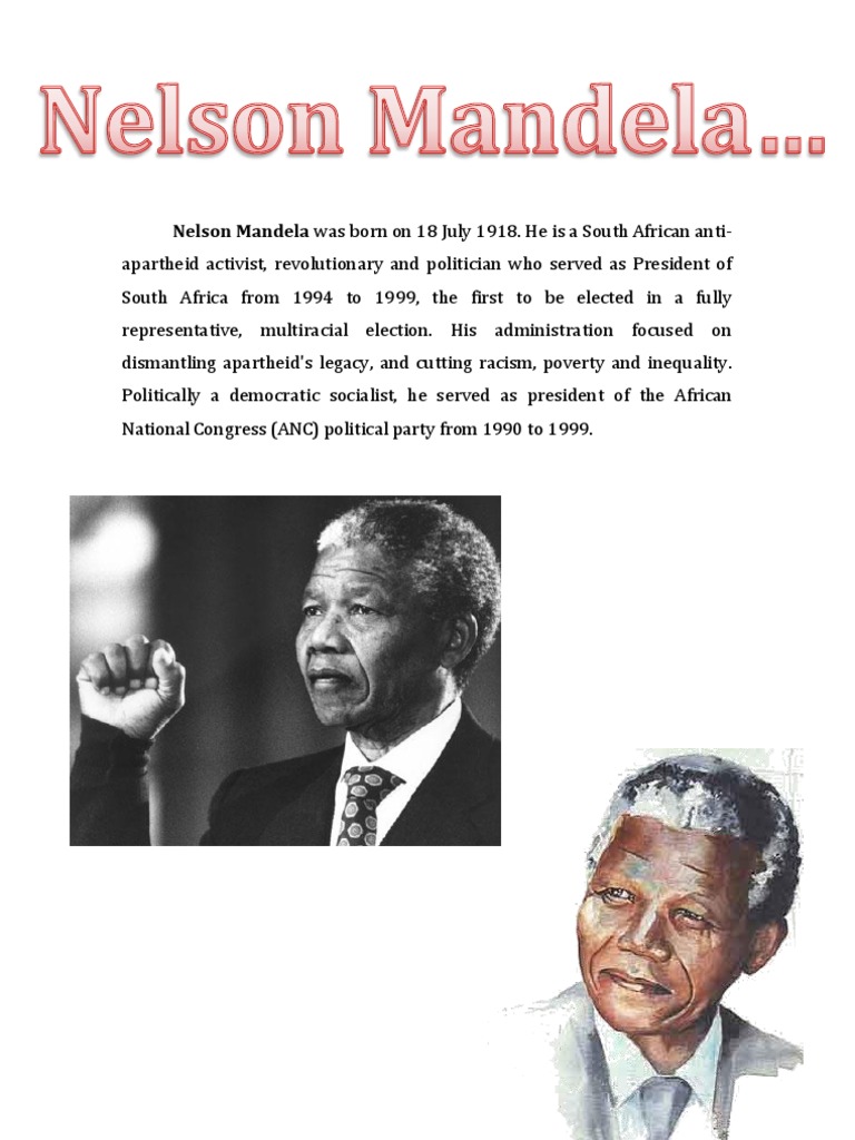Nelson Mandela: Anti-Apartheid Leader | PDF