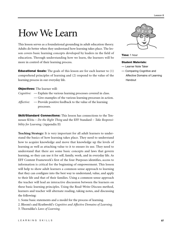 Week1 - Lesson8How We Learn | PDF | Learning | Memory