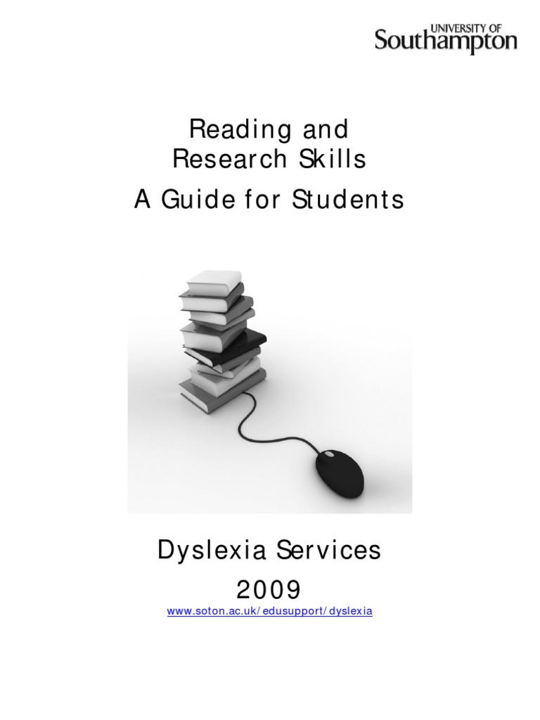 Reading and Research Skills A Guide For Students: WWW - Soton.ac - Uk ...