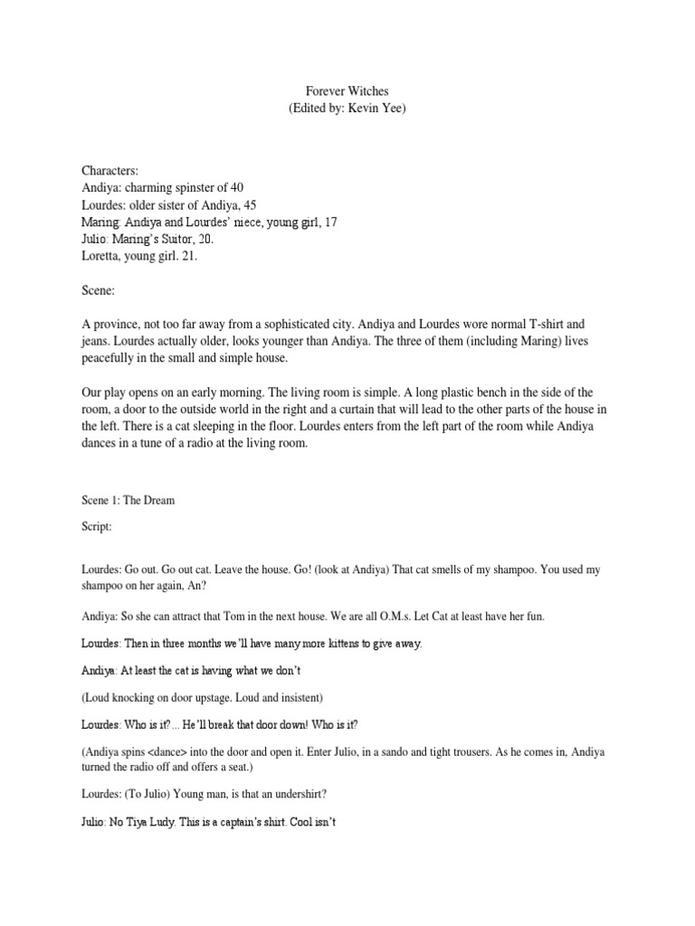 Forever Witches Script | PDF