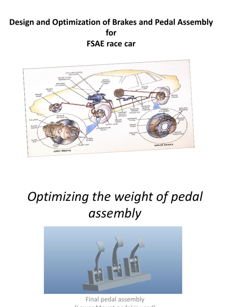Optimizing the Weight and Design of Brake, Clutch, and Accelerator ...