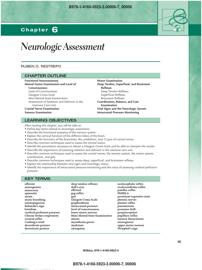 Chapter 06 Neuro | PDF | Brainstem | Coma