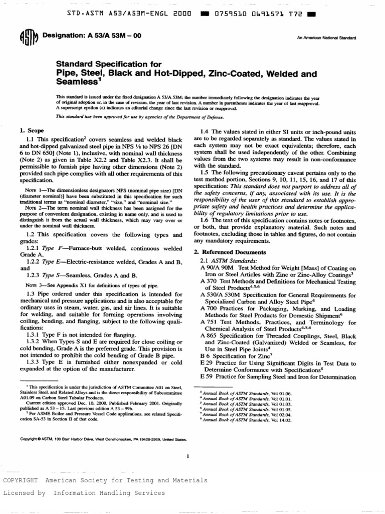 Astm A53 PDF | PDF