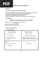 Detailed Lesson Plan in Science 8 | PDF | Heredity | Genetics