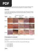 Psoriasis Area and Severity Index (Pasi) Worksheet | PDF | Teaching ...