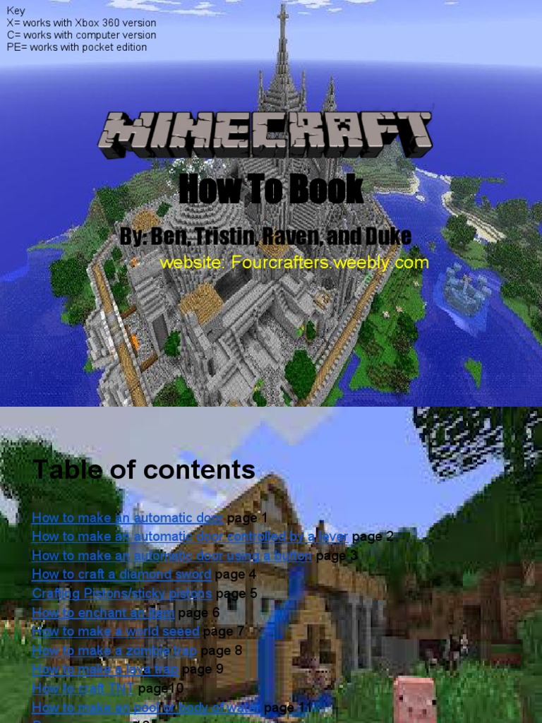 Minecraft How To | PDF | Minecraft | Leisure