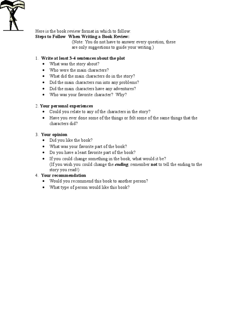 Book Review Writing Format Guide | PDF