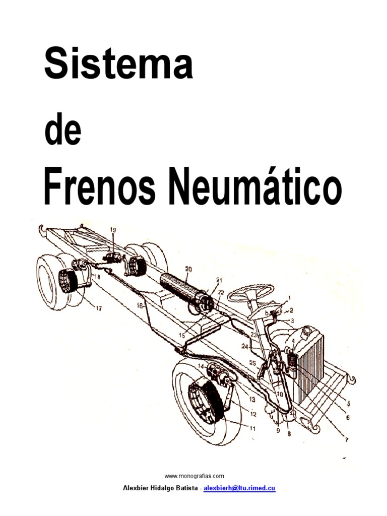 Esquema del Sistema de Frenos Neumáticos | PDF | Compresor de gas | Eje