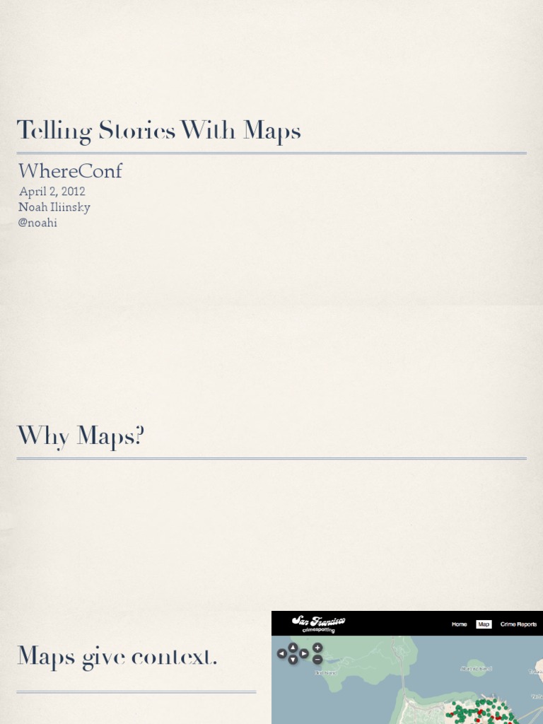 Telling Stories With Maps Paper | PDF | Data | Cognitive Science