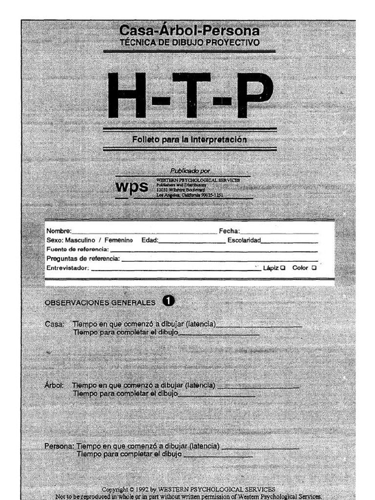 Manual HTP | PDF