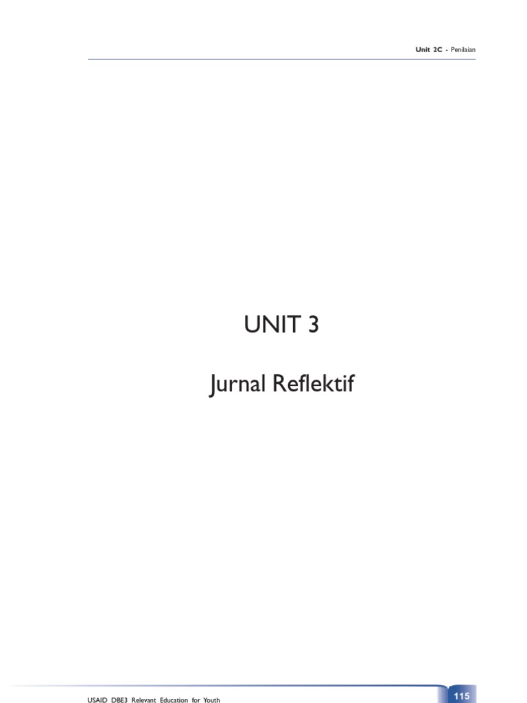 Contoh Jurnal Refleksi | PDF