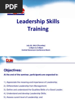 Leadership Training Module | PDF | Leadership | Communication