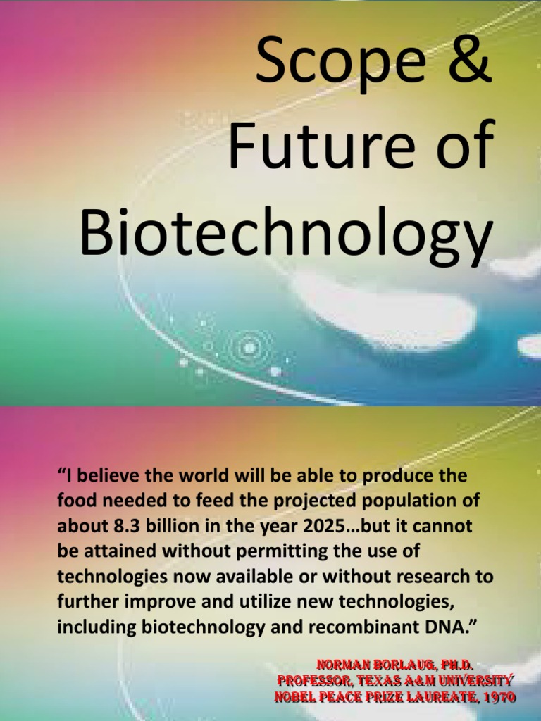Future Trends in Biotechnology | PDF | Biosensor | Biotechnology