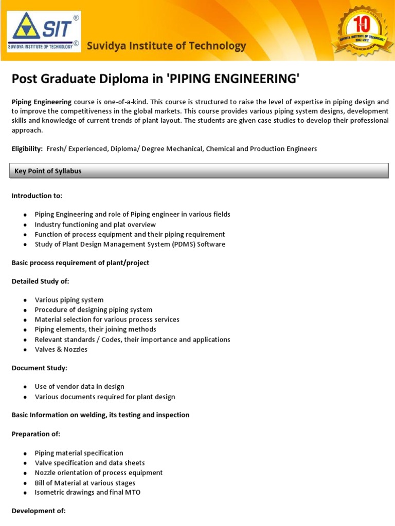 Piping Engineering | PDF | Design | Engineer