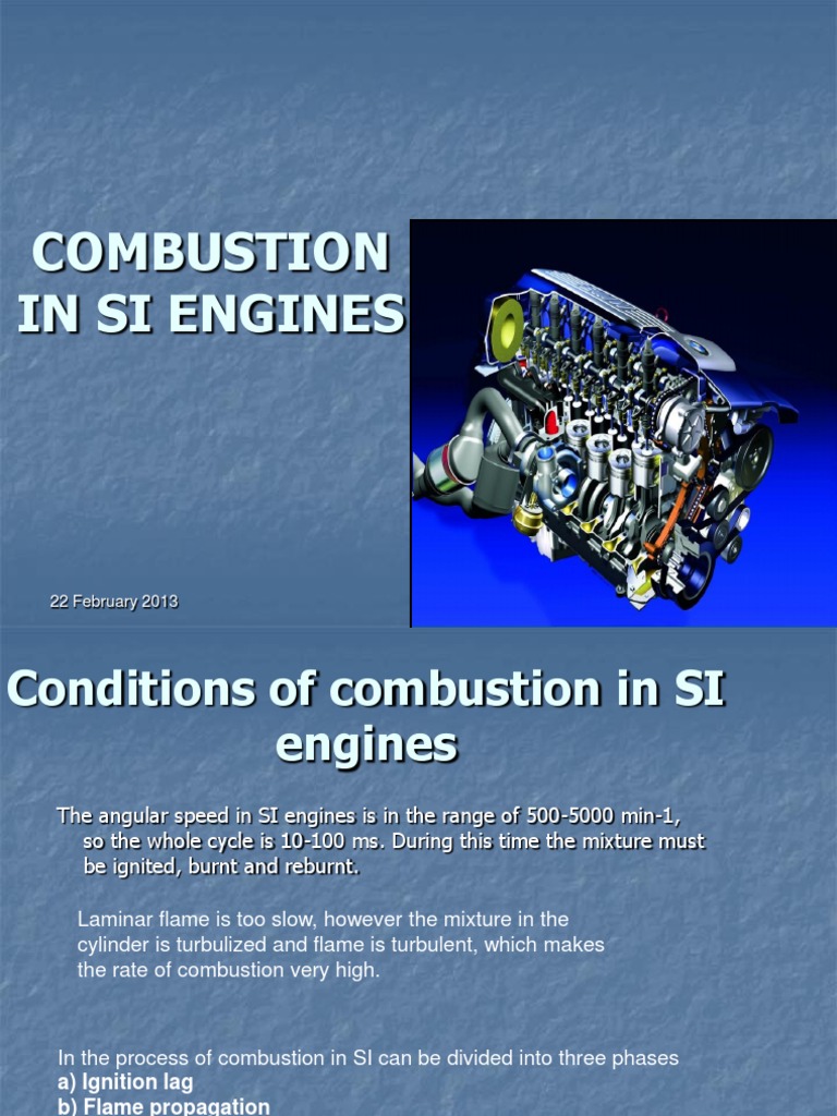 Combustion in SI Engine | PDF