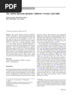 Attachment Questionnaire For Children | PDF
