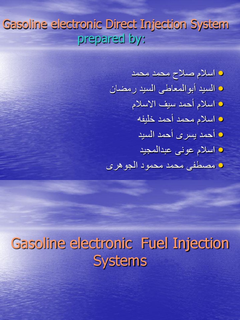 Gasoline Electronic Fuel Injection Systems | PDF | Fuel Injection ...