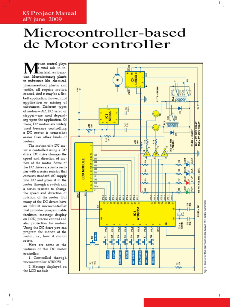Microcontroller DC Motor Controller Guide | PDF | Power Inverter ...