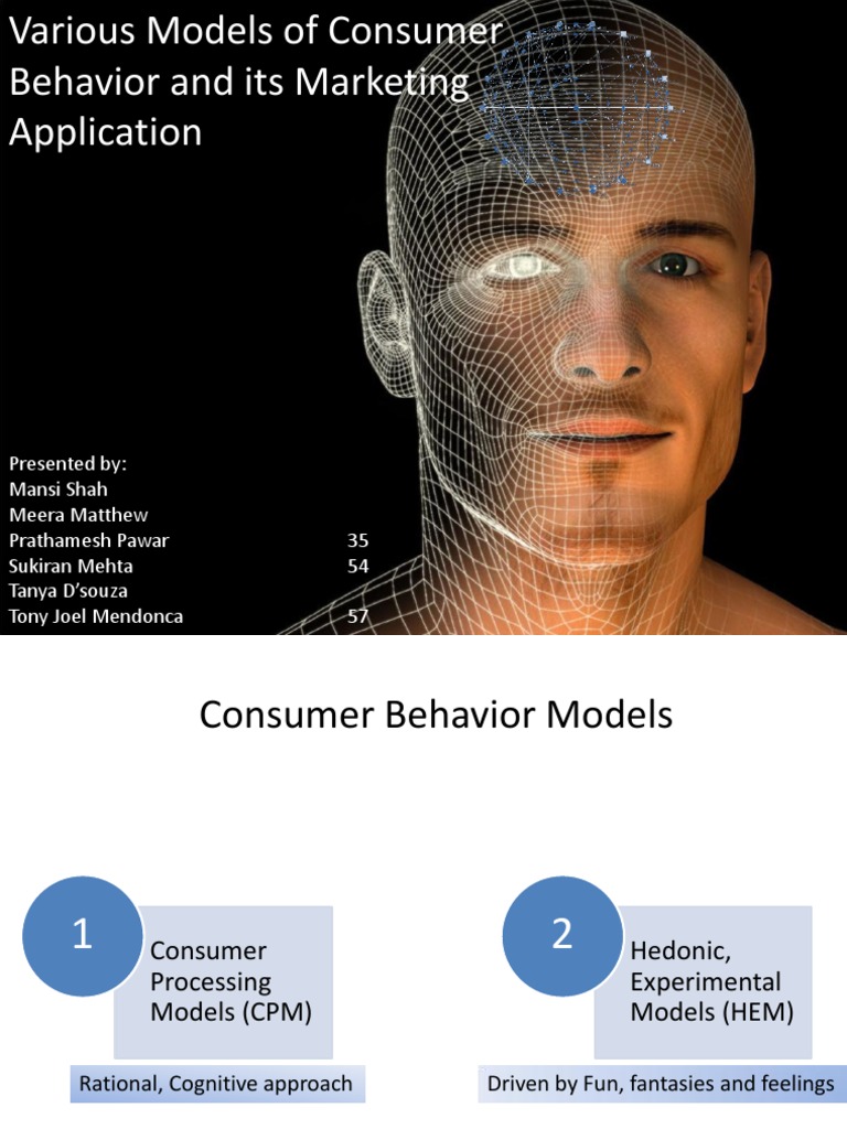 Various Models of Consumer Behaviour | PDF | Consumer Behaviour | Behavior