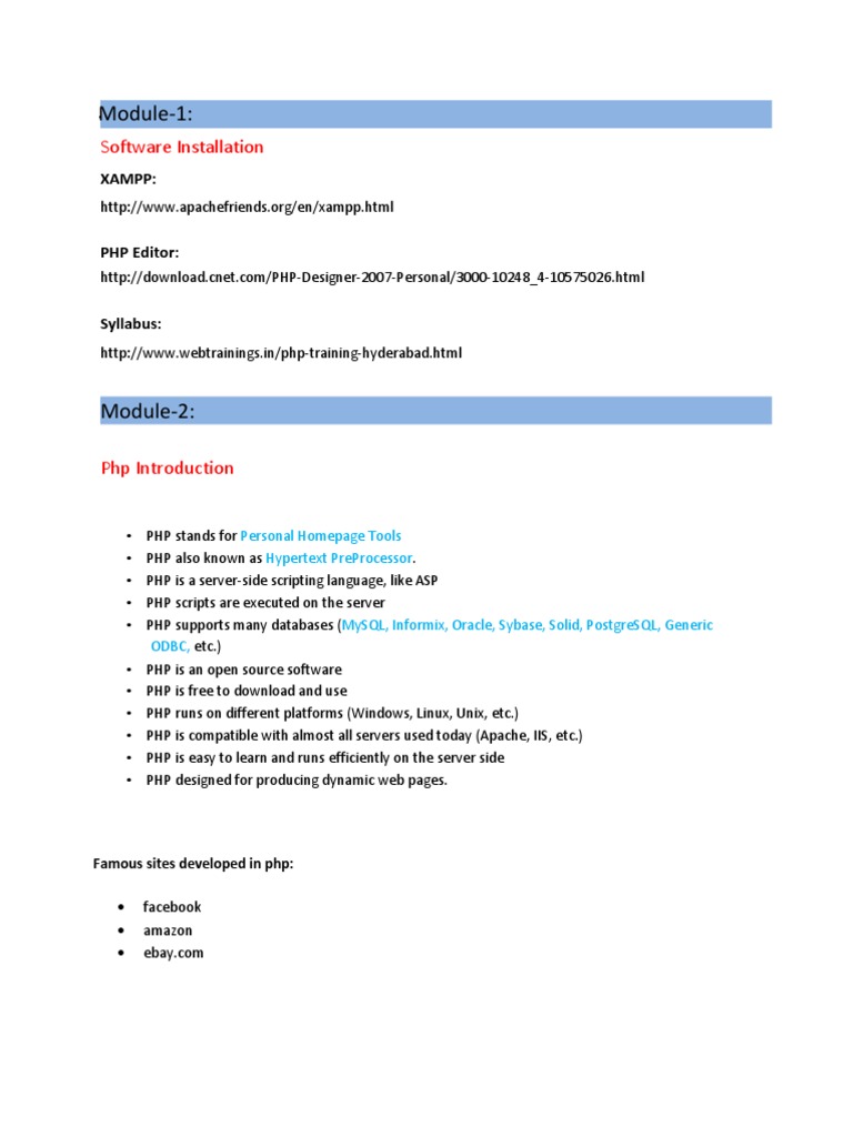 Basics of PHP | PDF | Php | Control Flow