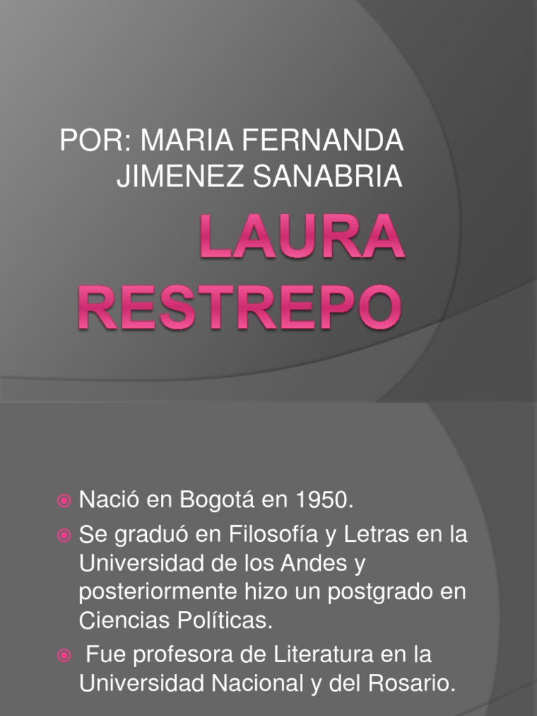 Laura Restrepo | PDF
