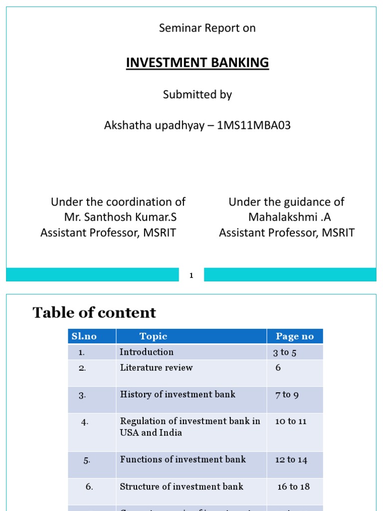 Investment Banking | PDF | Investment Banking | Securities (Finance)