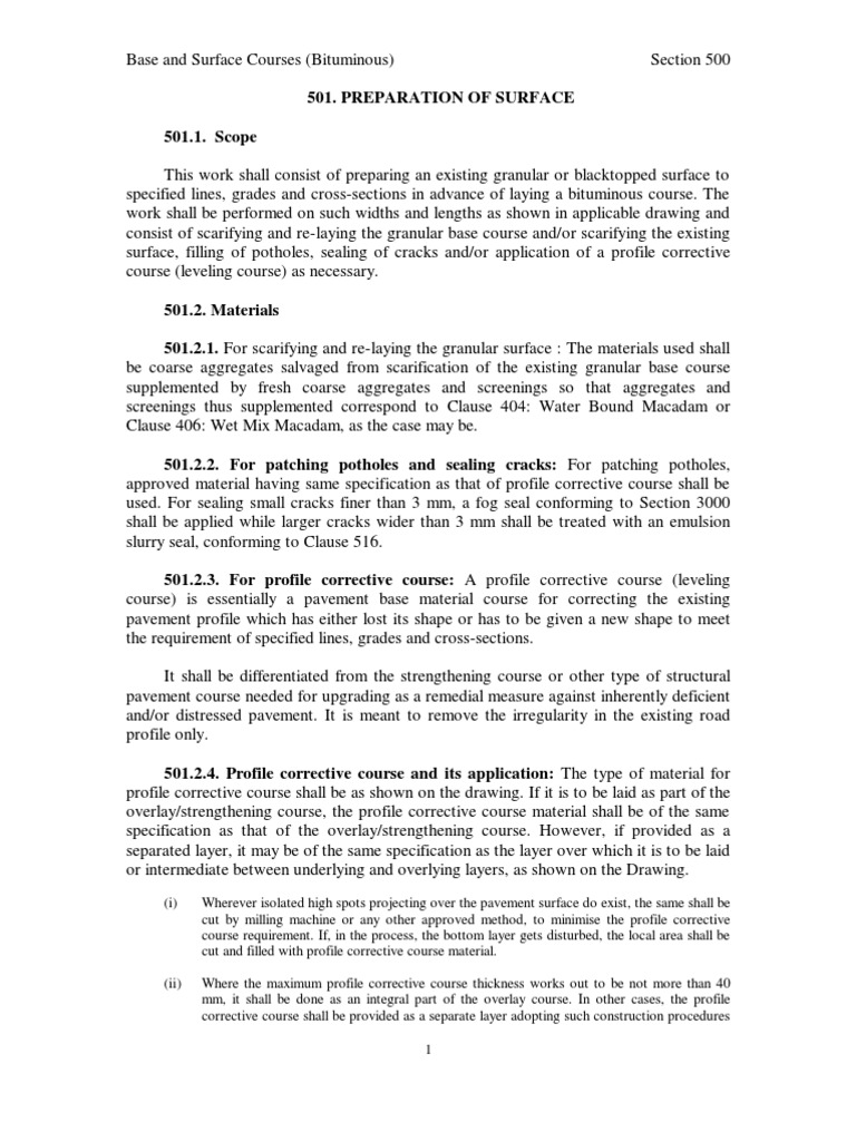 Surface Course Preparation Guidelines | PDF | Road Surface | Asphalt