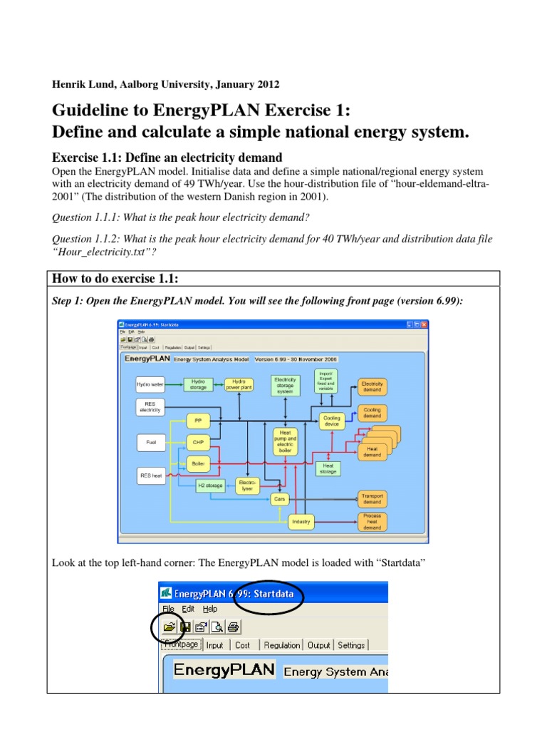 EnergyPLAN National Energy System Guide | PDF | District Heating ...