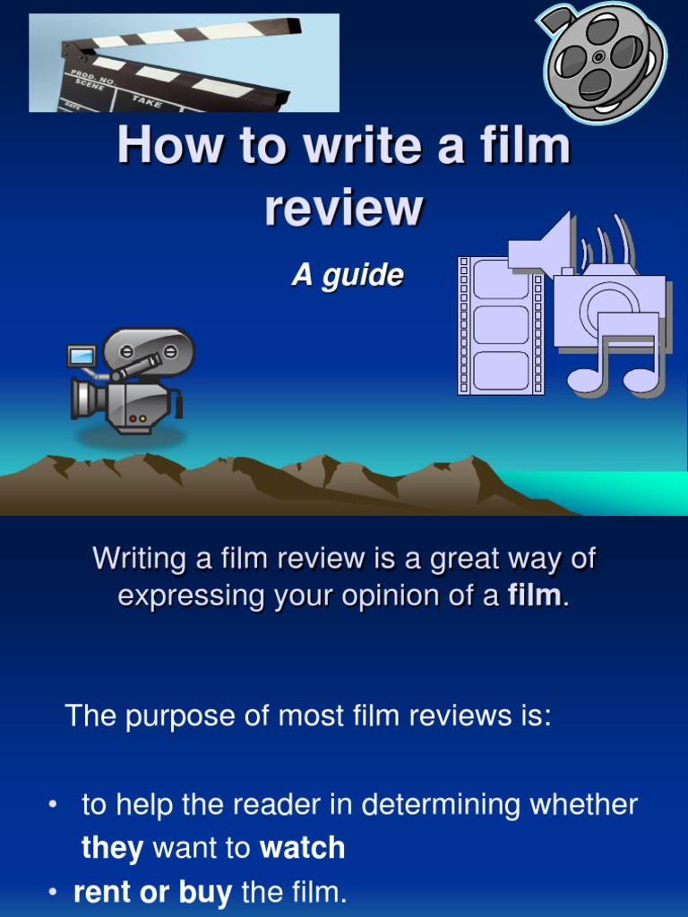 How To Write A Film Review | PDF | Leisure