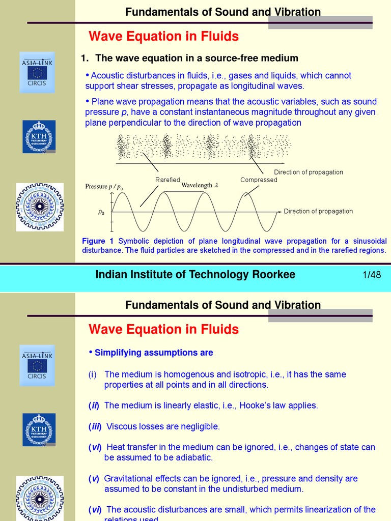 Wave Equation in Fluids | Download Free PDF | Waves | Sound