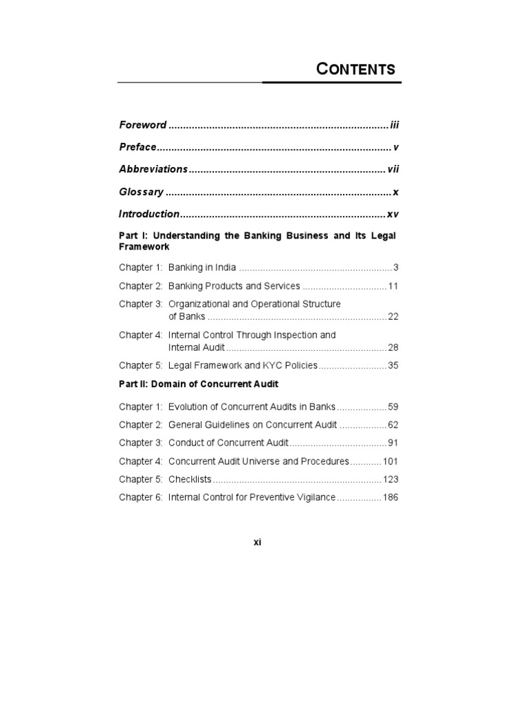 Manual for Concurrent Audit in Banks | PDF | Reserve Bank Of India ...