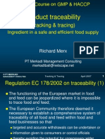 Traceability Checklist | PDF | Service Industries | Economies