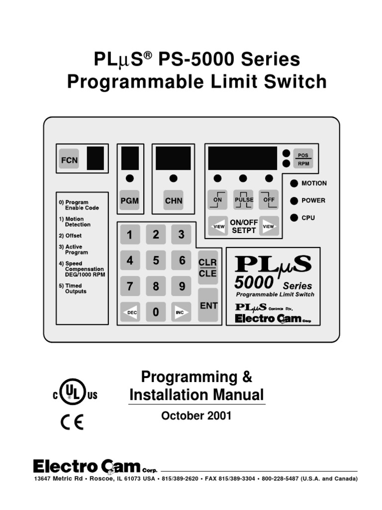 Programmable Limit Switch | PDF | Electrical Connector | Programmable ...