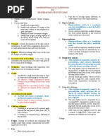 Cheat Sheet 1 | PDF | Physiology | Pulmonology