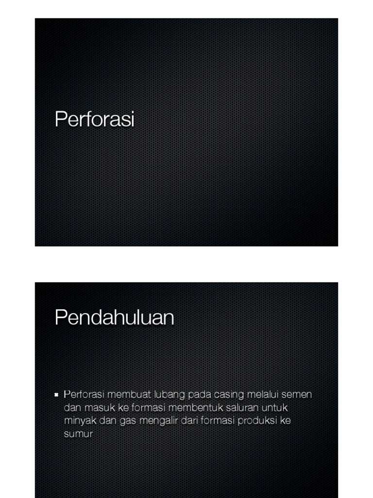 Perforasi | PDF