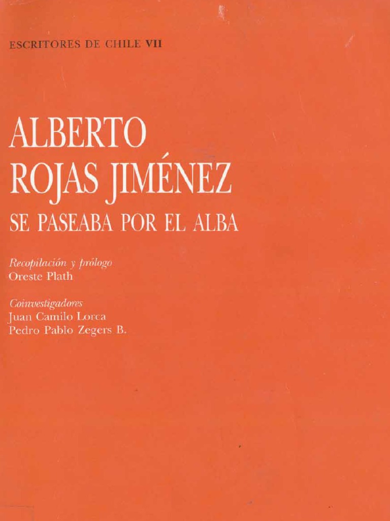 Alberto Rojas Jimènez - Antologìa PDF | PDF | Novelas | Chile