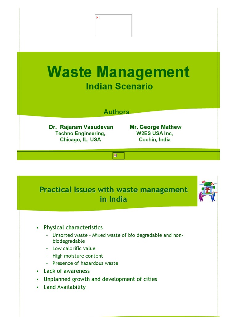 Waste Management: Indian Scenario | PDF | Gasification | Waste