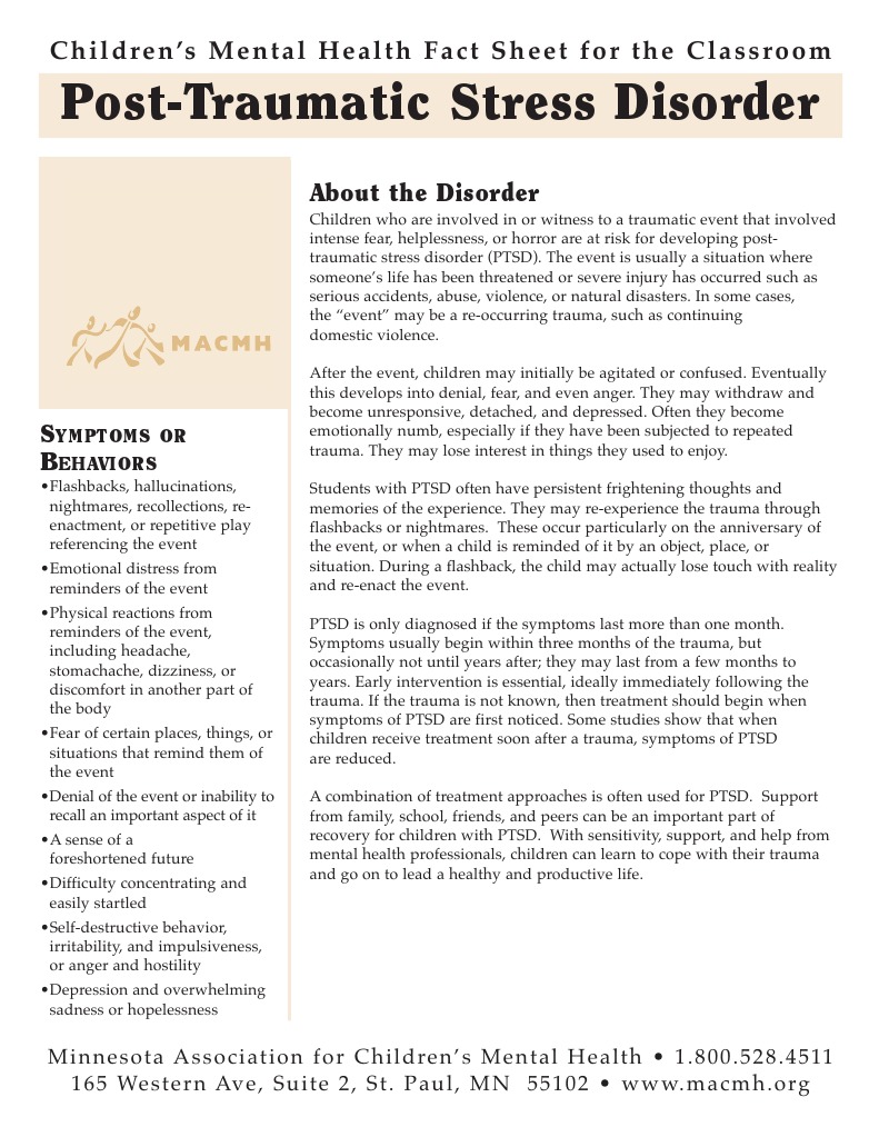 Post-Traumatic Stress Disorder | PDF | Psychological Trauma ...