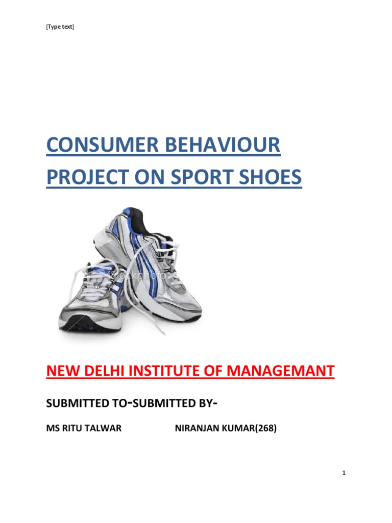 Consumer Behavior Project On Sport Shoes | PDF | Survey Methodology | Nike