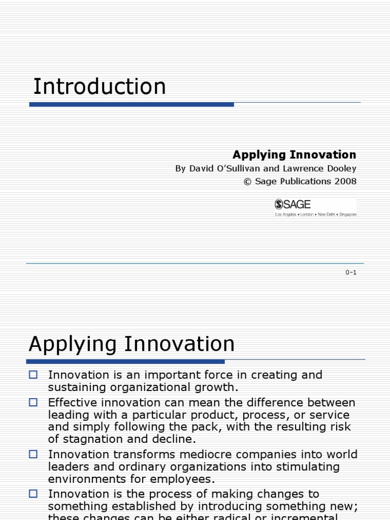 Applying Innovation | PDF | Innovation | Creativity