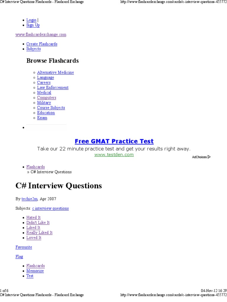C# Interview Questions | PDF | Class (Computer Programming) | Method ...
