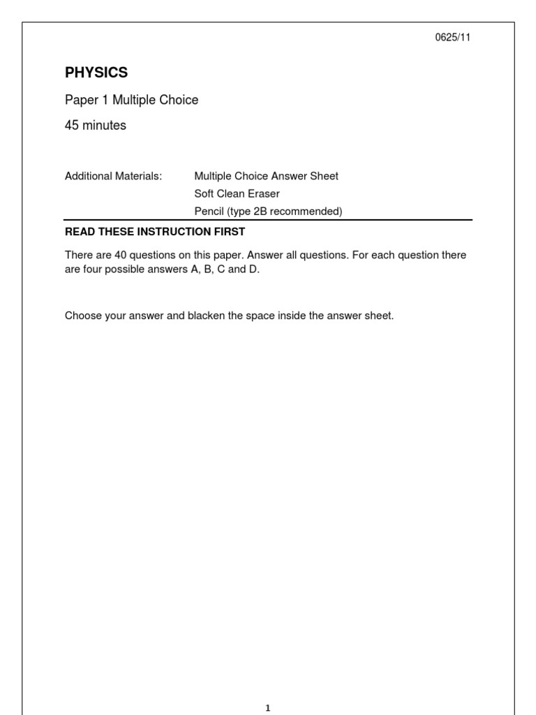 Year 10 Physics Multiple Choice Exam | PDF | Force | Mass